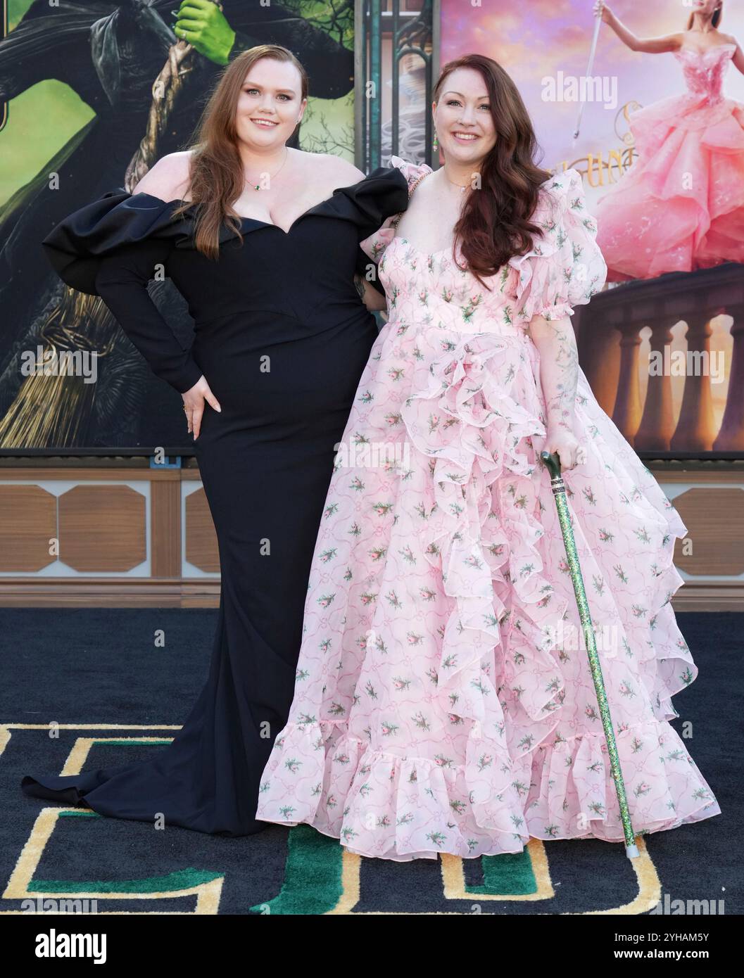 Bronwyn James arrives at the premiere of "Wicked" on Saturday, Nov. 9, 2024, at Dorothy Chandler ...