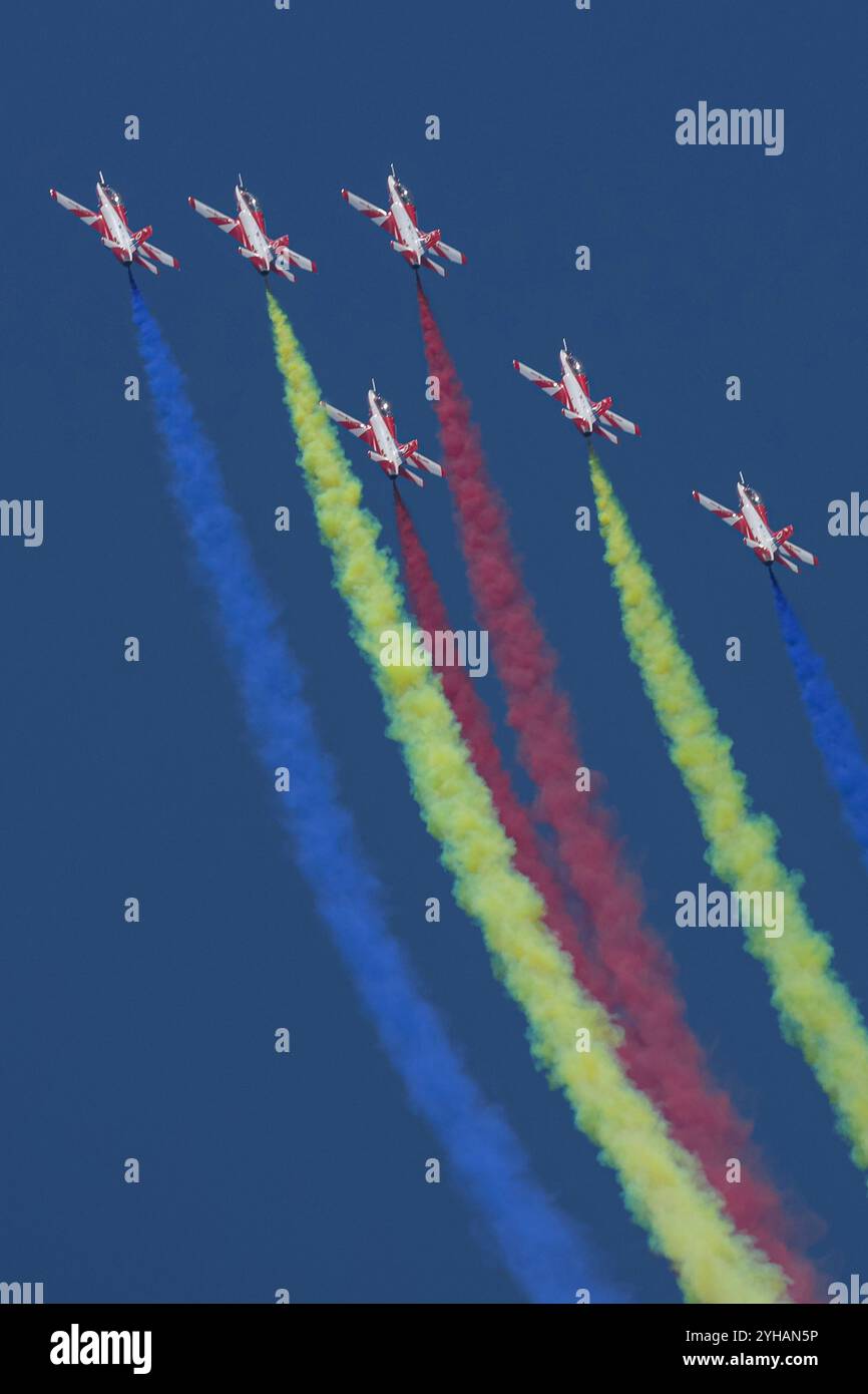 Zhuhai,China.8th November 2024. The Chinese Air Force's "Red Eagle ...