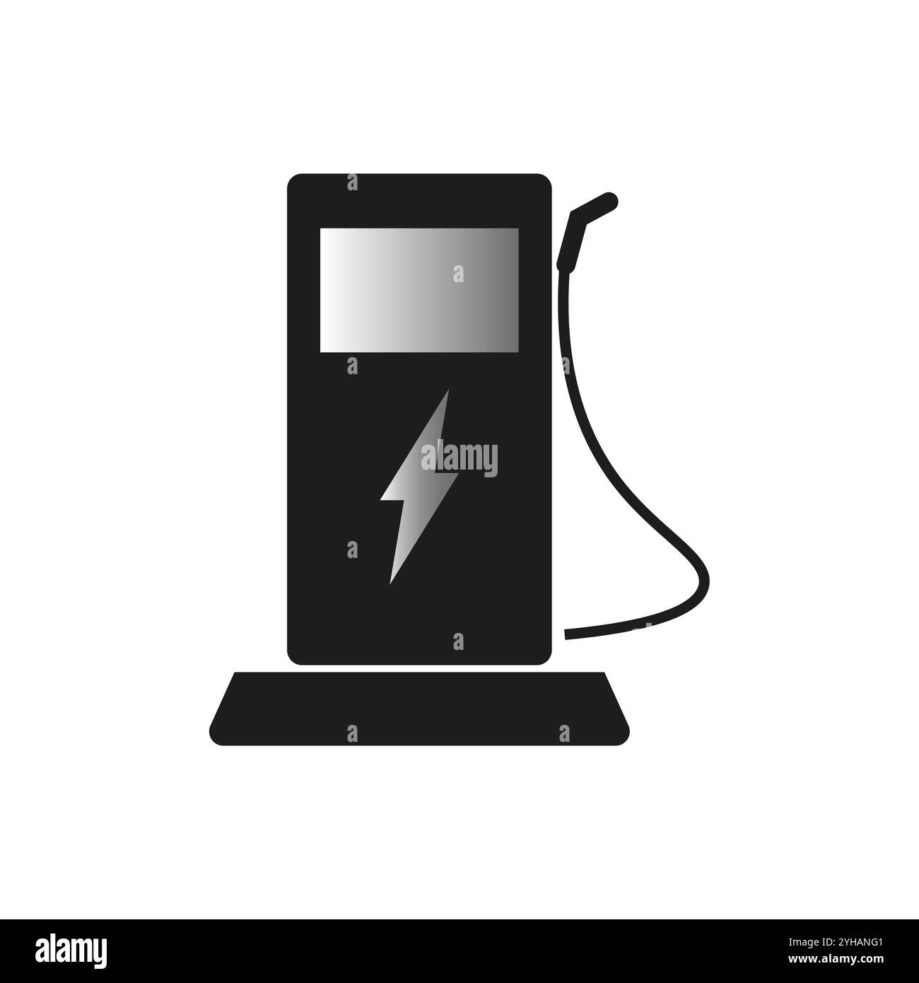 Electric charging station. Power supply symbol. Energy vector icon ...