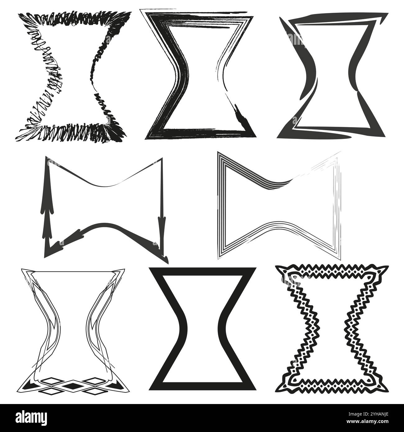 Abstract white curved border hi-res stock photography and images - Alamy