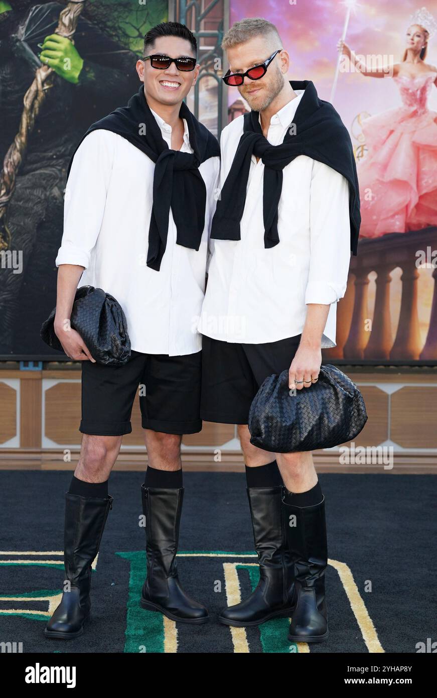 Scott Hoying, left, and Mark Hoying arrive at the premiere of "Wicked ...