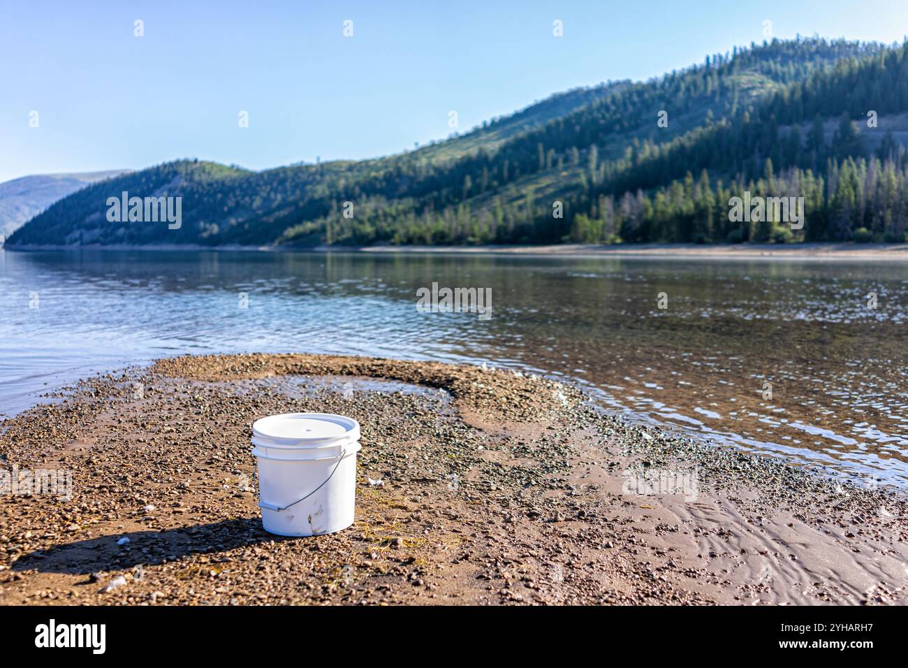 Frisco Colorado Dillon Reservoir lake in fall season for fishing with ...