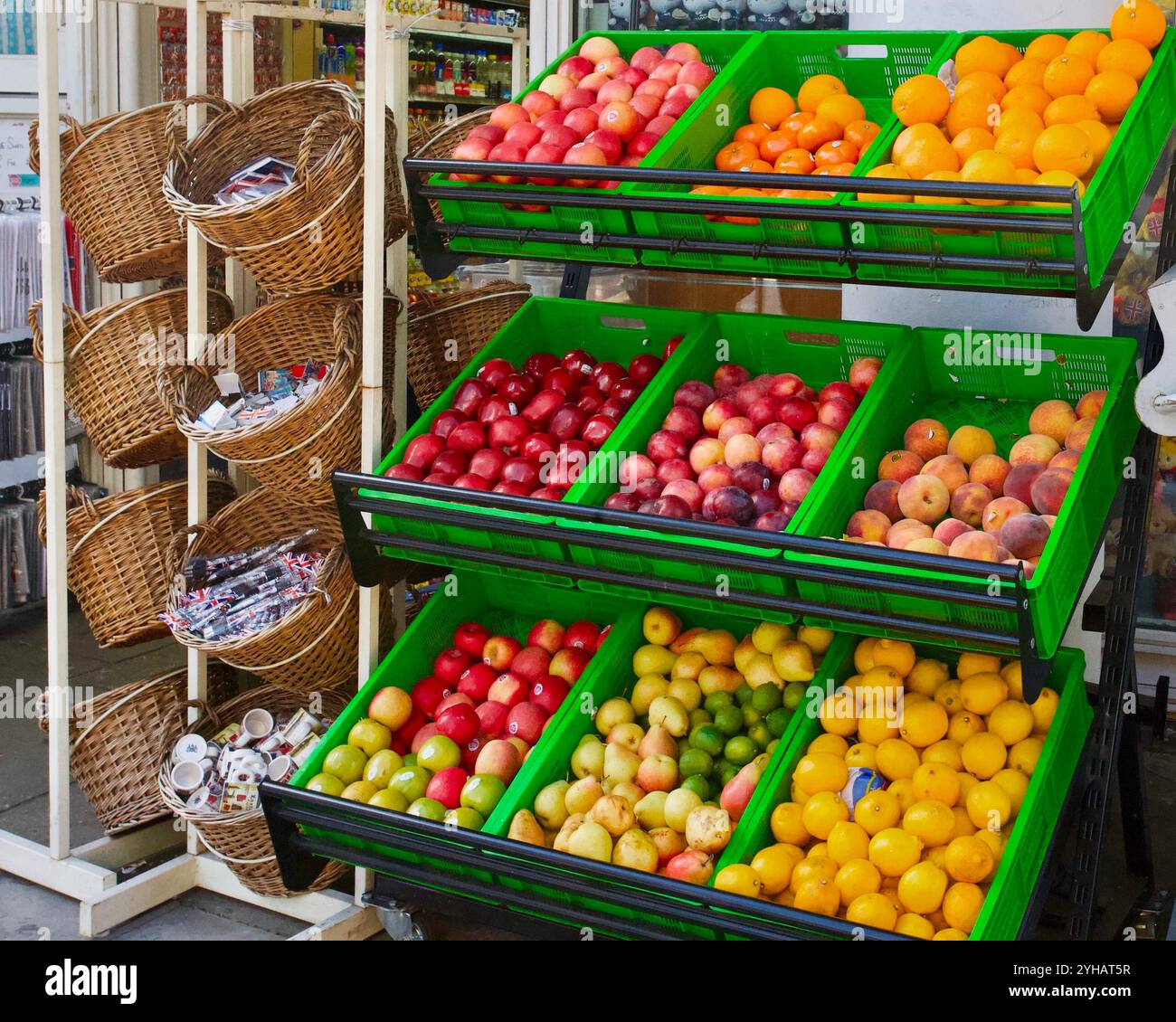 Fruit stand, London, England Stock Photo - Alamy