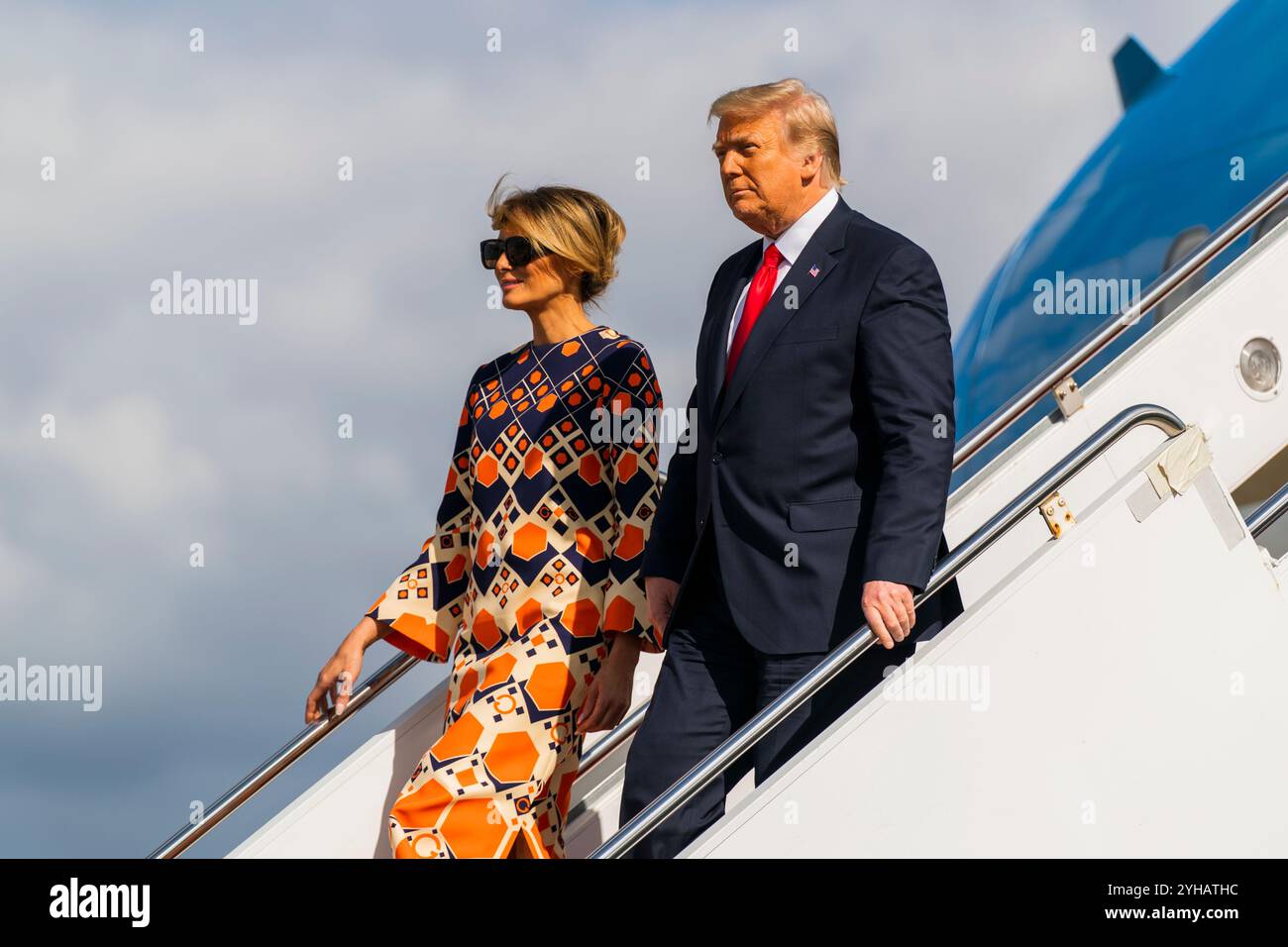 FILE - Former President Donald Trump, right, and Melania Trump ...