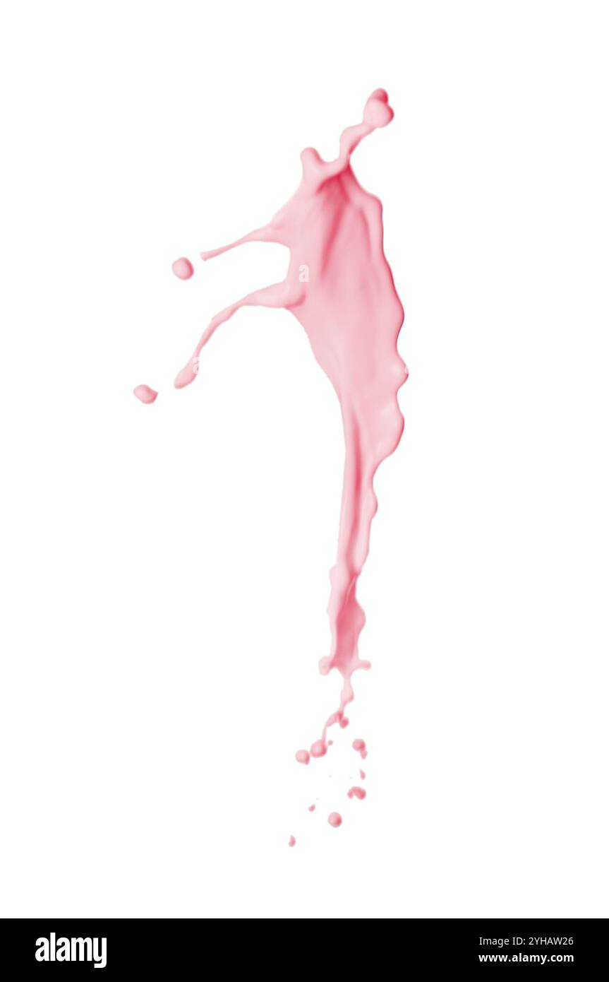 Strawberry milkshake swirl hi-res stock photography and images - Alamy
