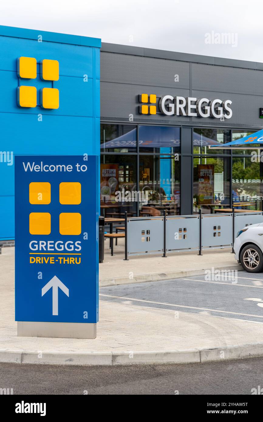 Bristol, UK- September 19, 2024: New Greggs location opens its doors at ...