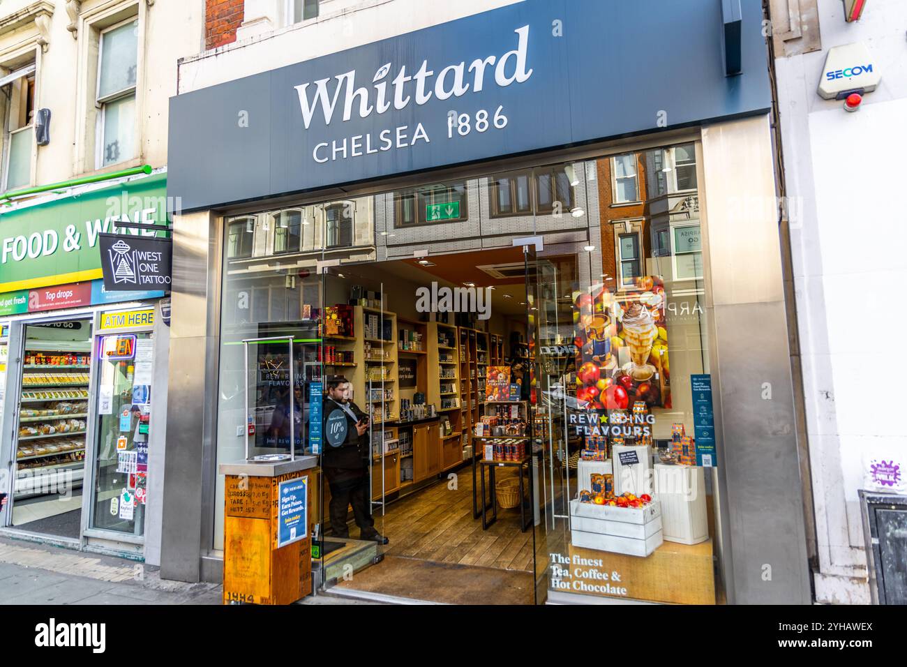 London, UK- September 19, 2024: Exterior of Whittard drink coffee tea ...