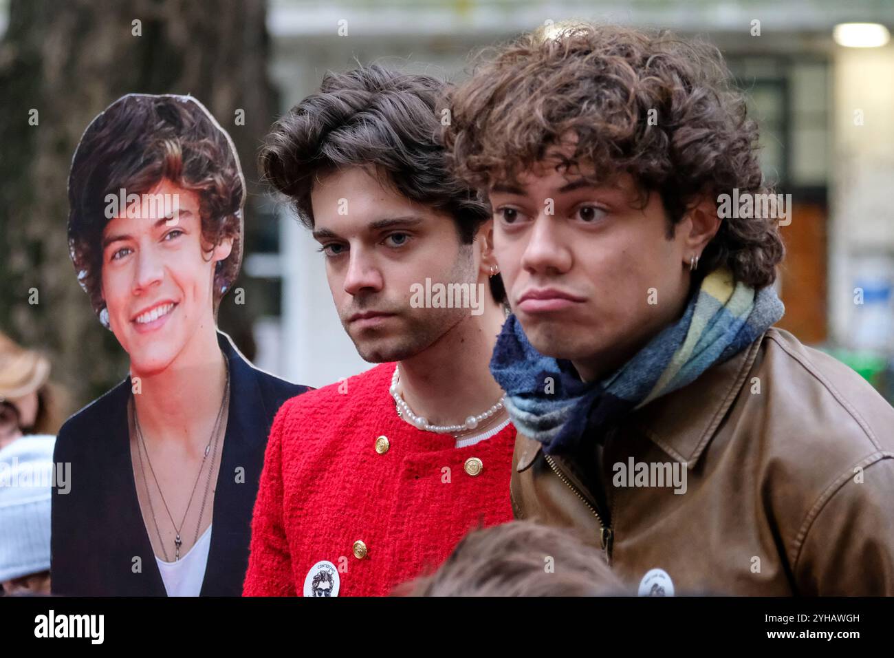 Hundreds gathered for a Harry Styles lookalike competition with a dozen ...