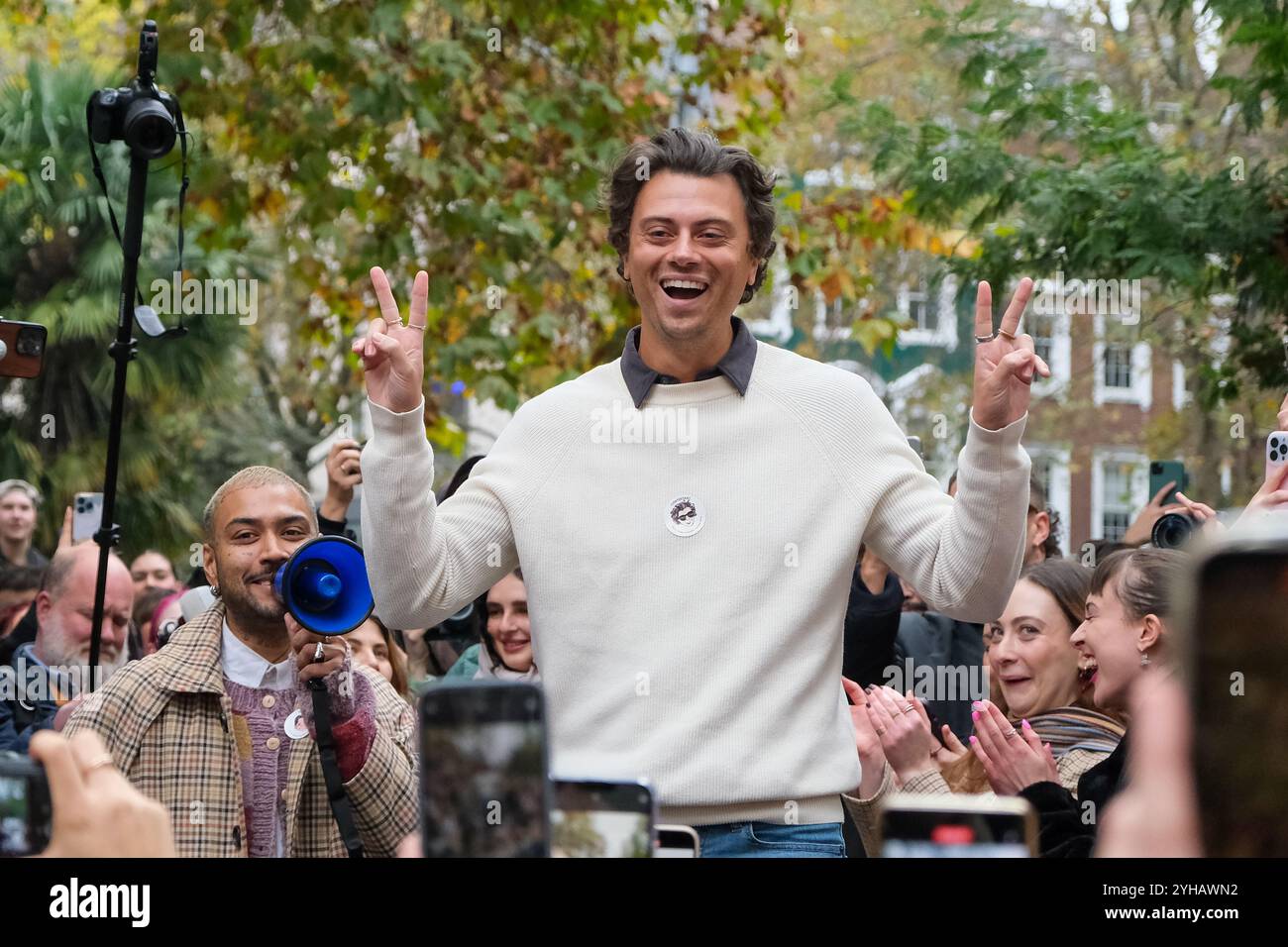 Hundreds gathered for a Harry Styles lookalike competition with a dozen ...