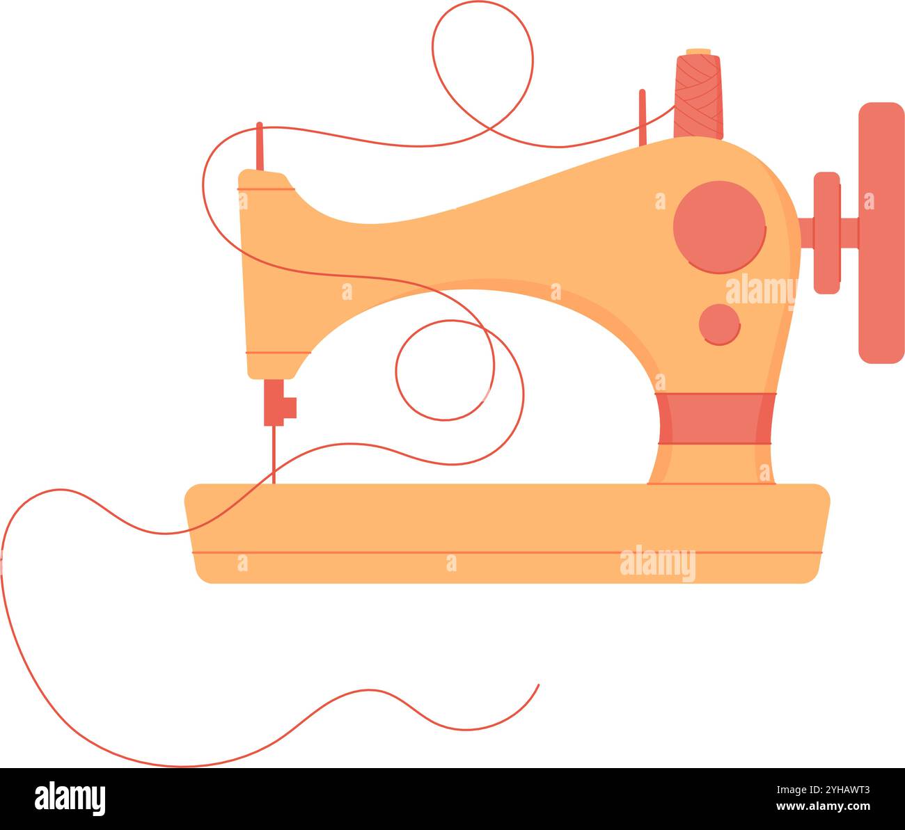 Sewing machine icon logo Stock Vector Images - Alamy