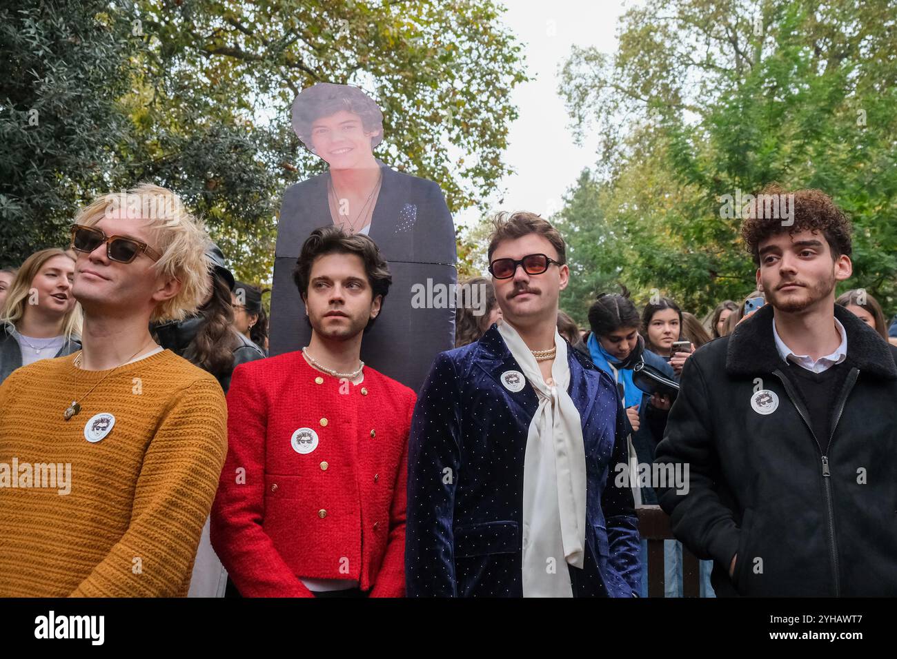 Hundreds gathered for a Harry Styles lookalike competition with a dozen ...