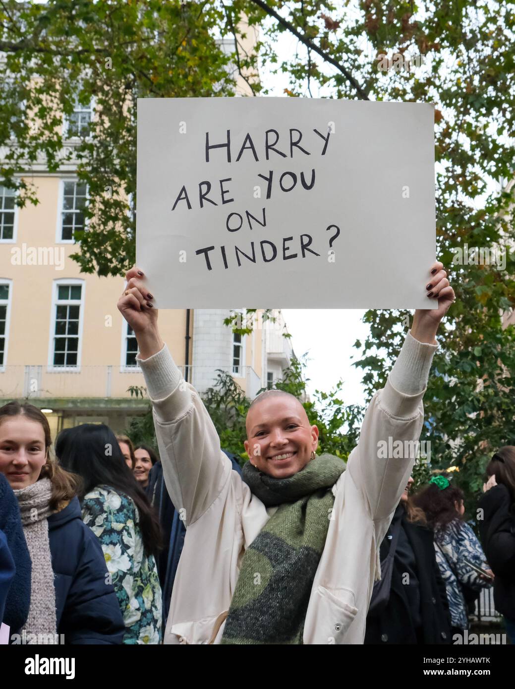Hundreds gathered for a Harry Styles lookalike competition with a dozen ...