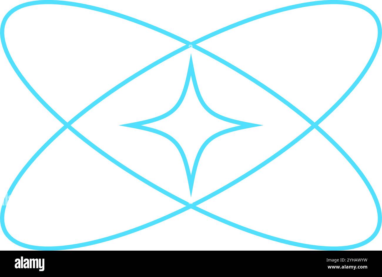 Y2k Atom Symbol Stock Vector Image & Art - Alamy