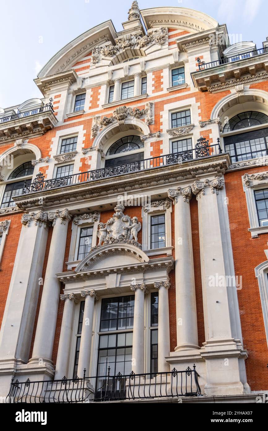 London, UK- September 19, 2024: Elegant Architectural Facade of a ...