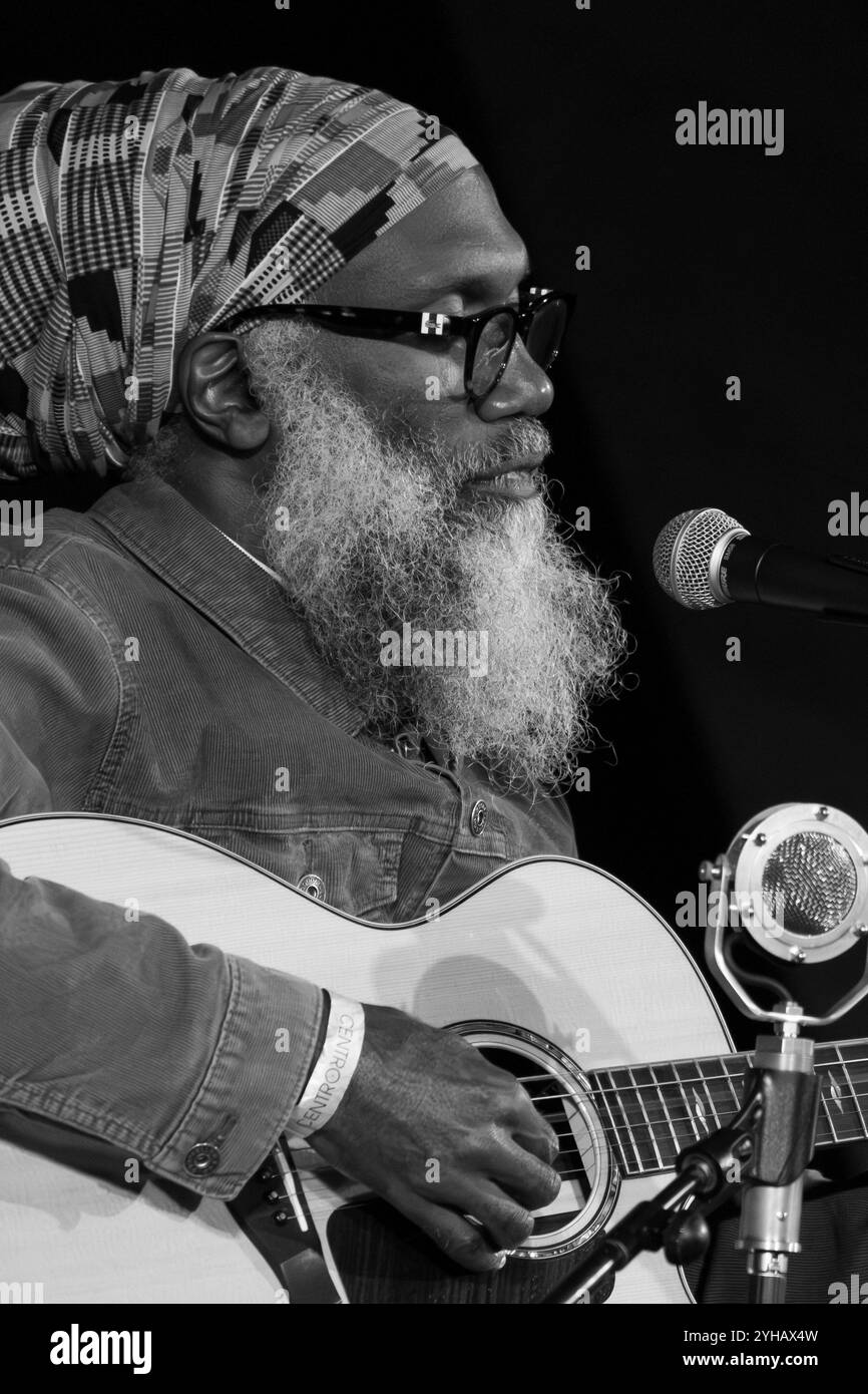 American corey harris performs during the jazzmadrid concert at hi-res ...
