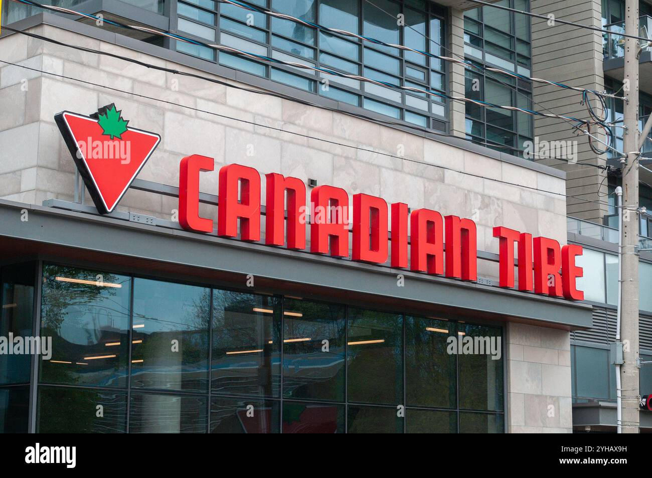 Toronto, ON, Canada – May 2, 2024: Canadian Tire storefront. Canadian ...