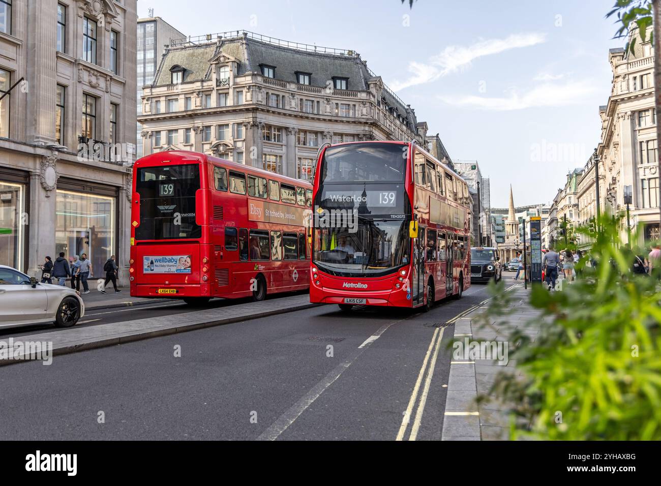 London, UK- September 19, 2024: 139 Waterloo Iconic Red Double Decker ...