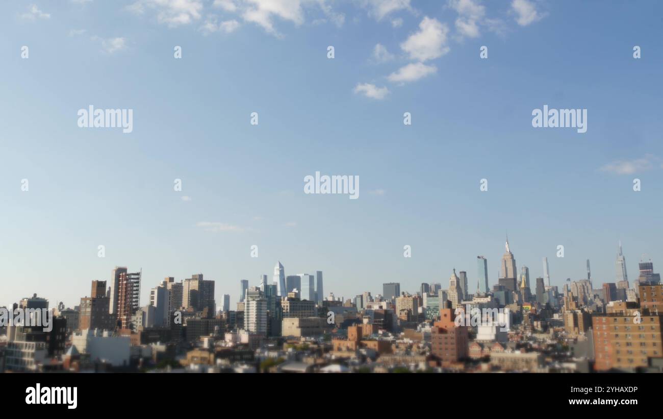 New York City Manhattan skyline cityscape. Empire State Building ...