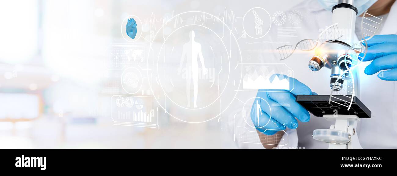 Double exposure medical technology hi-res stock photography and images ...