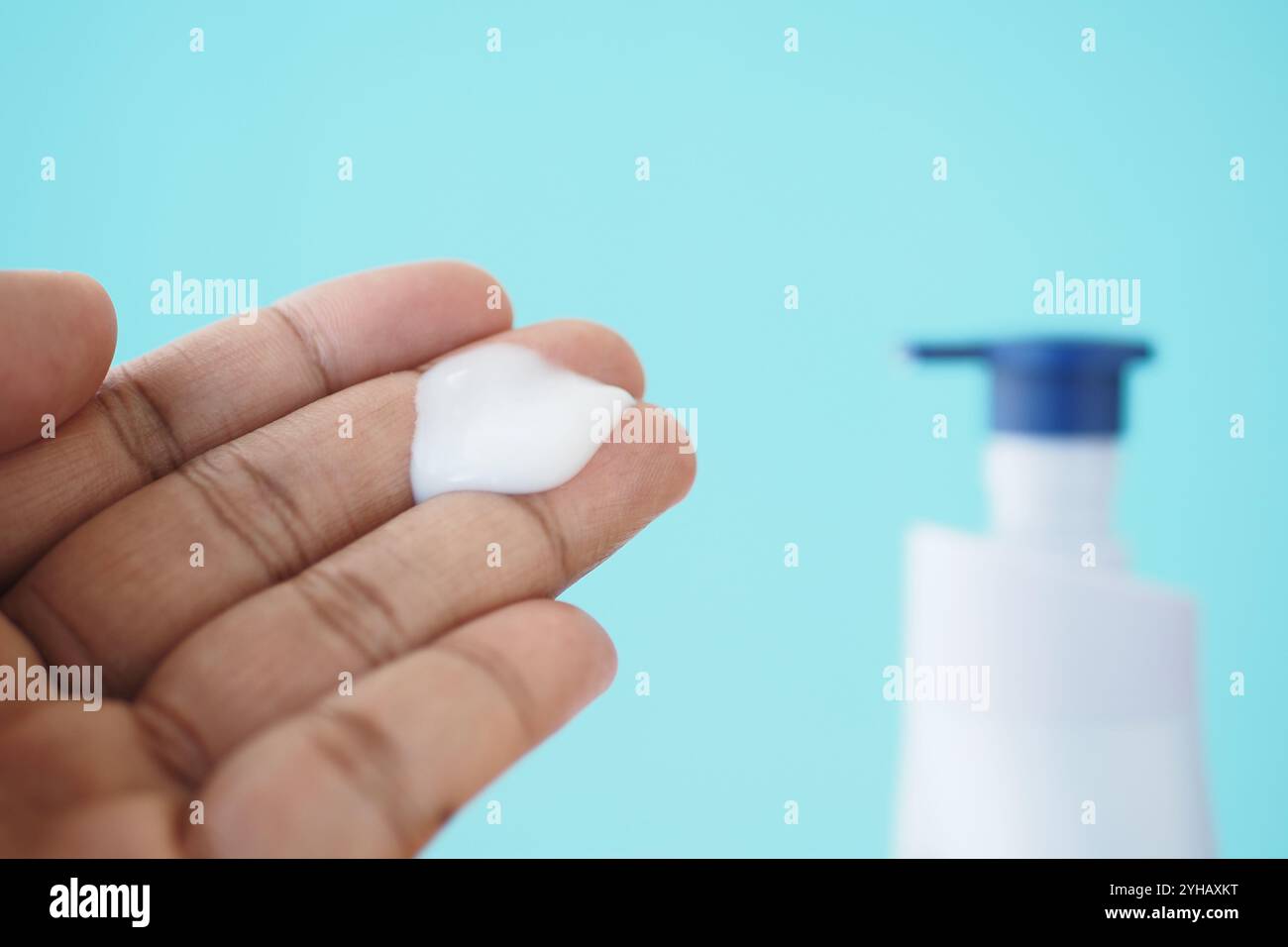 Using a hand pump to dispense lotion from a container is essential for ...
