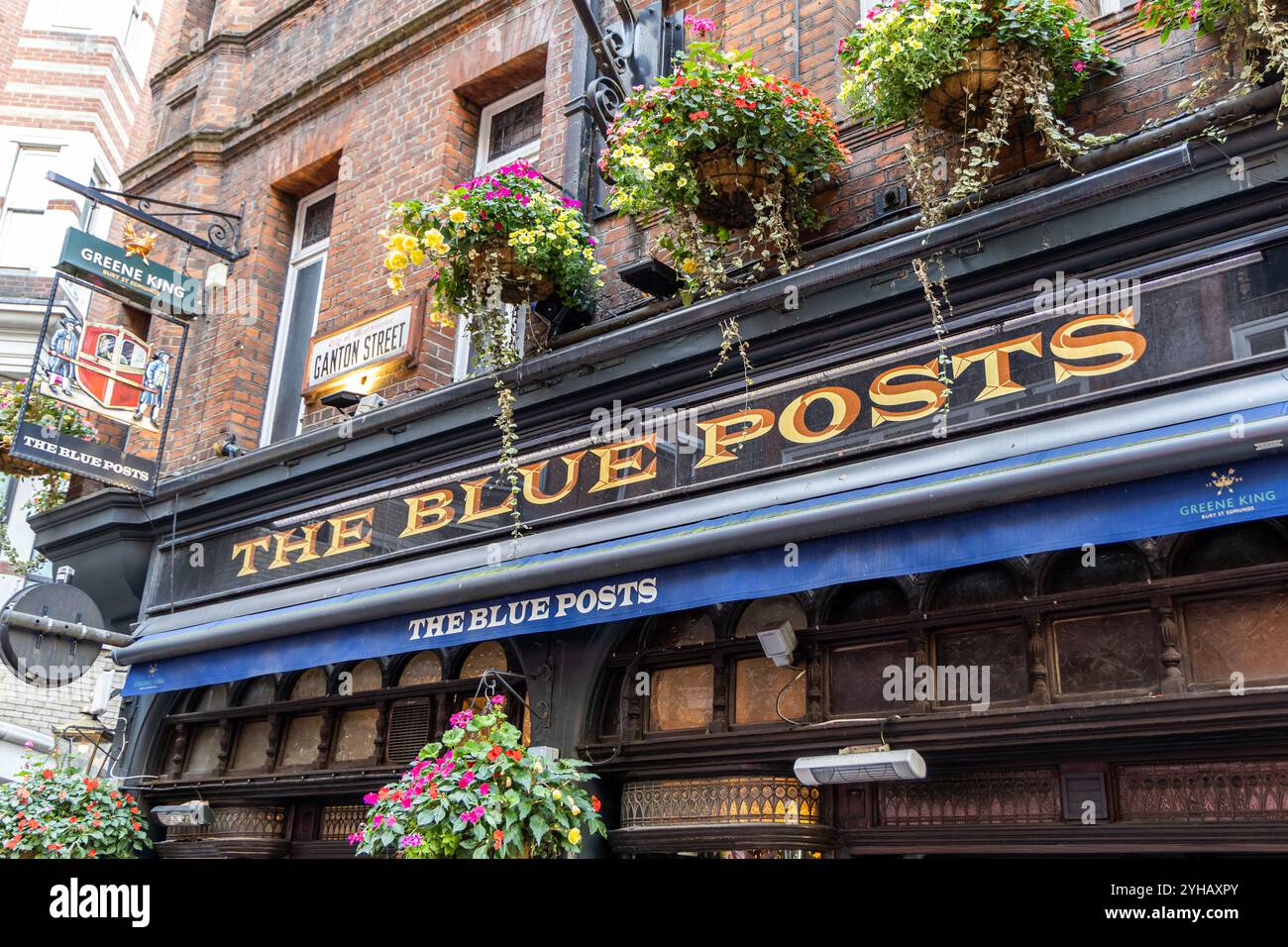 London, UK- September 19, 2024: The Blue Posts: Iconic London Soho Pub ...