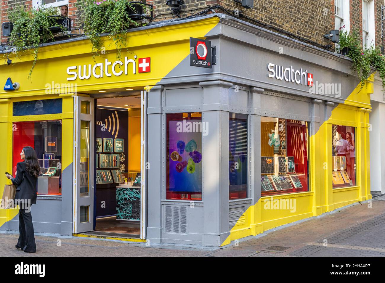 London, UK- September 19, 2024: Swiss Watch Brand Swatch Retail Outlet ...