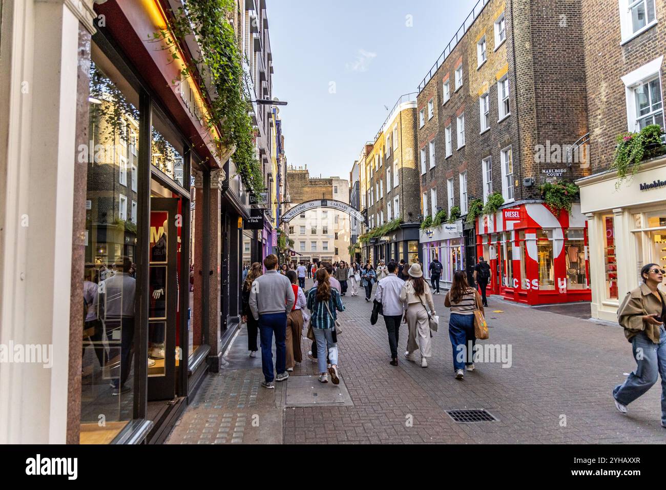 London, UK- September 19, 2024: Bustling Carnaby Street in London's ...