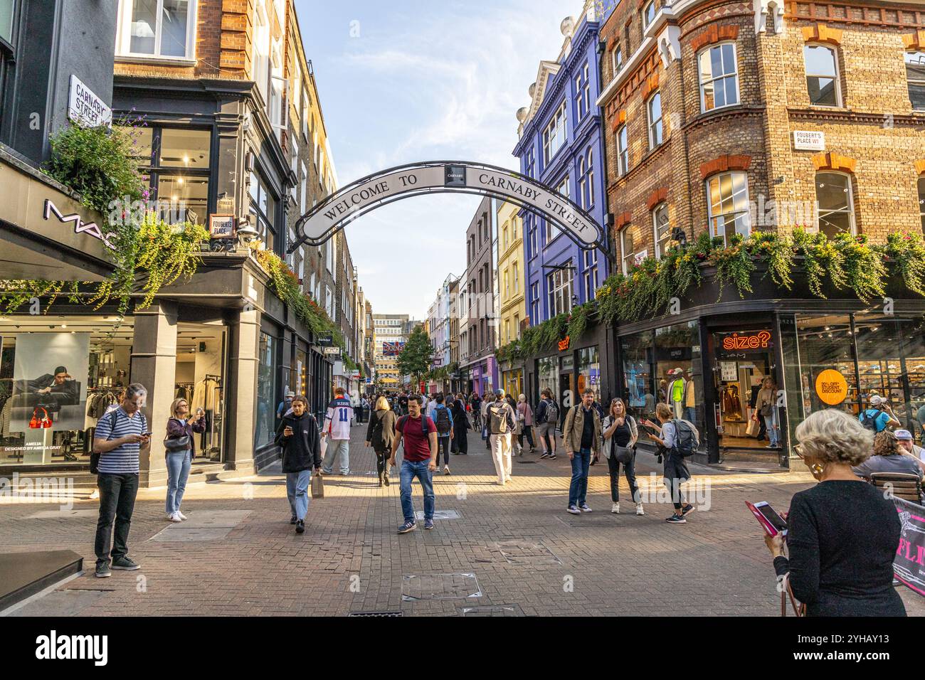 London, UK- September 19, 2024: Vibrant Carnaby Street in London s Soho ...