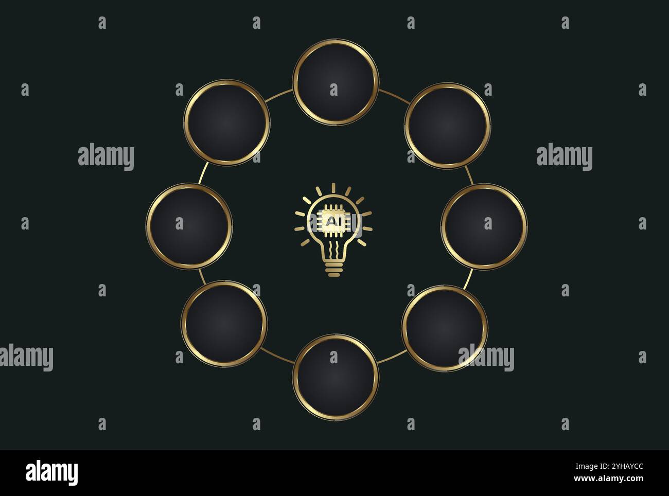 Circle premium vector charts option, and Abstract business infographic ...