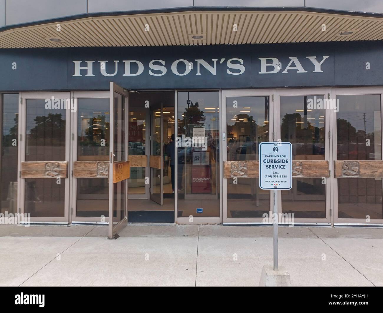 Toronto, ON, Canada – July 20, 2024: The logo and brand sign of Hudson ...
