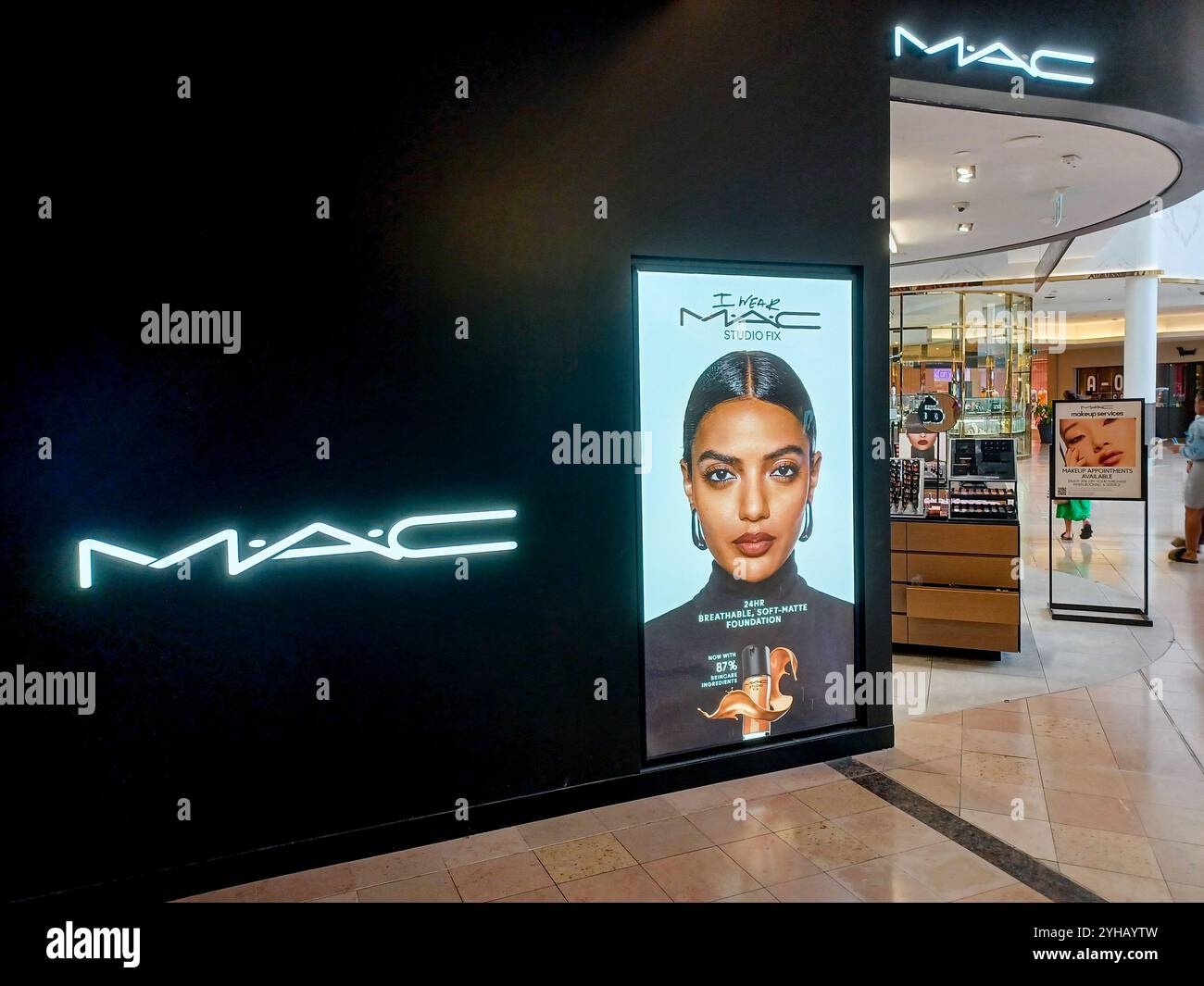 Toronto, ON, Canada - August 1, 2024: View at the MAC company logo in ...