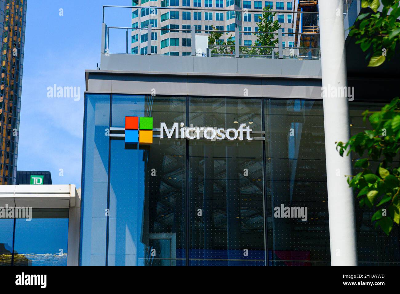 Toronto, ON, Canada - September 10, 2023: View at the logo sign of ...