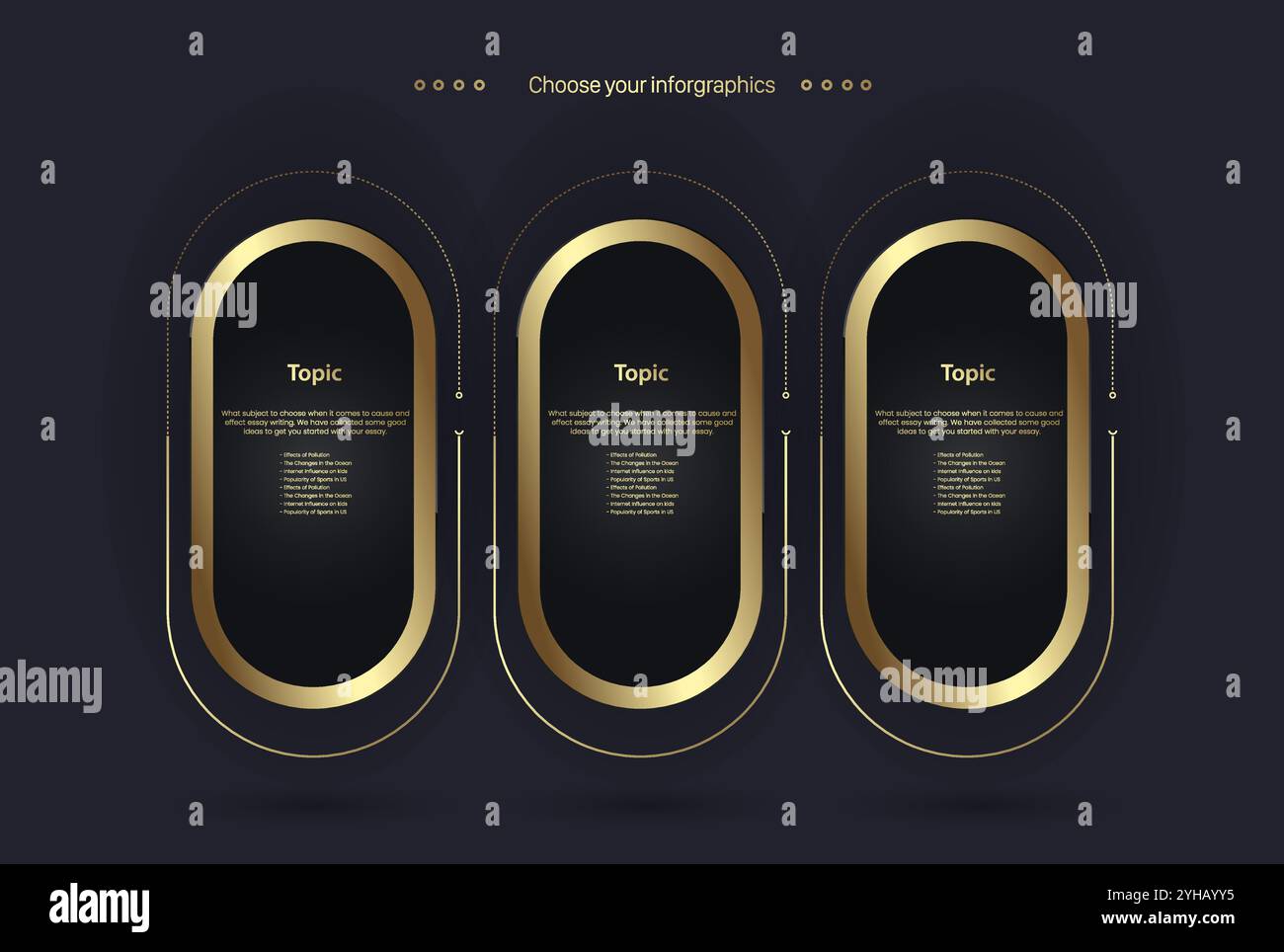 Three option of premium vector design for chart, workflow, levels ...