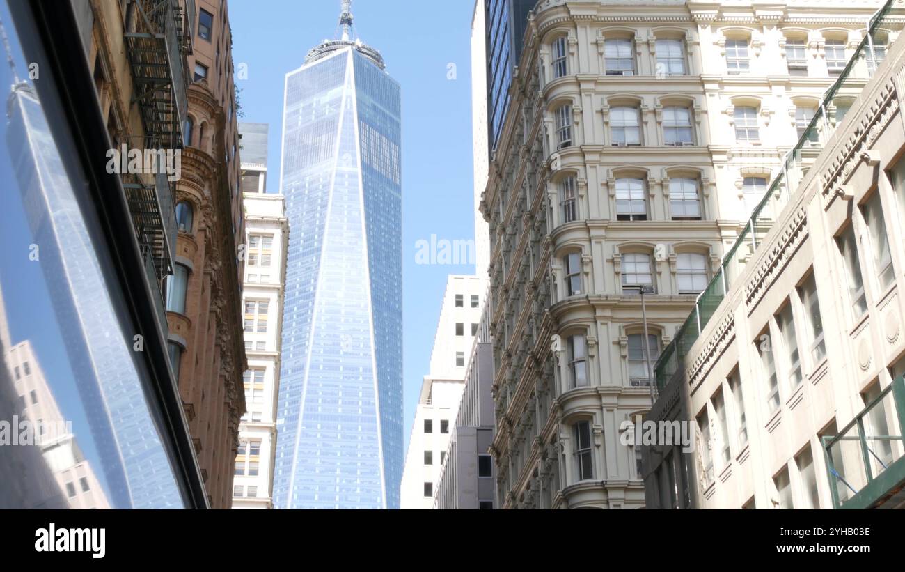 New York City Lower Manhattan, Downtown Financial District architecture ...
