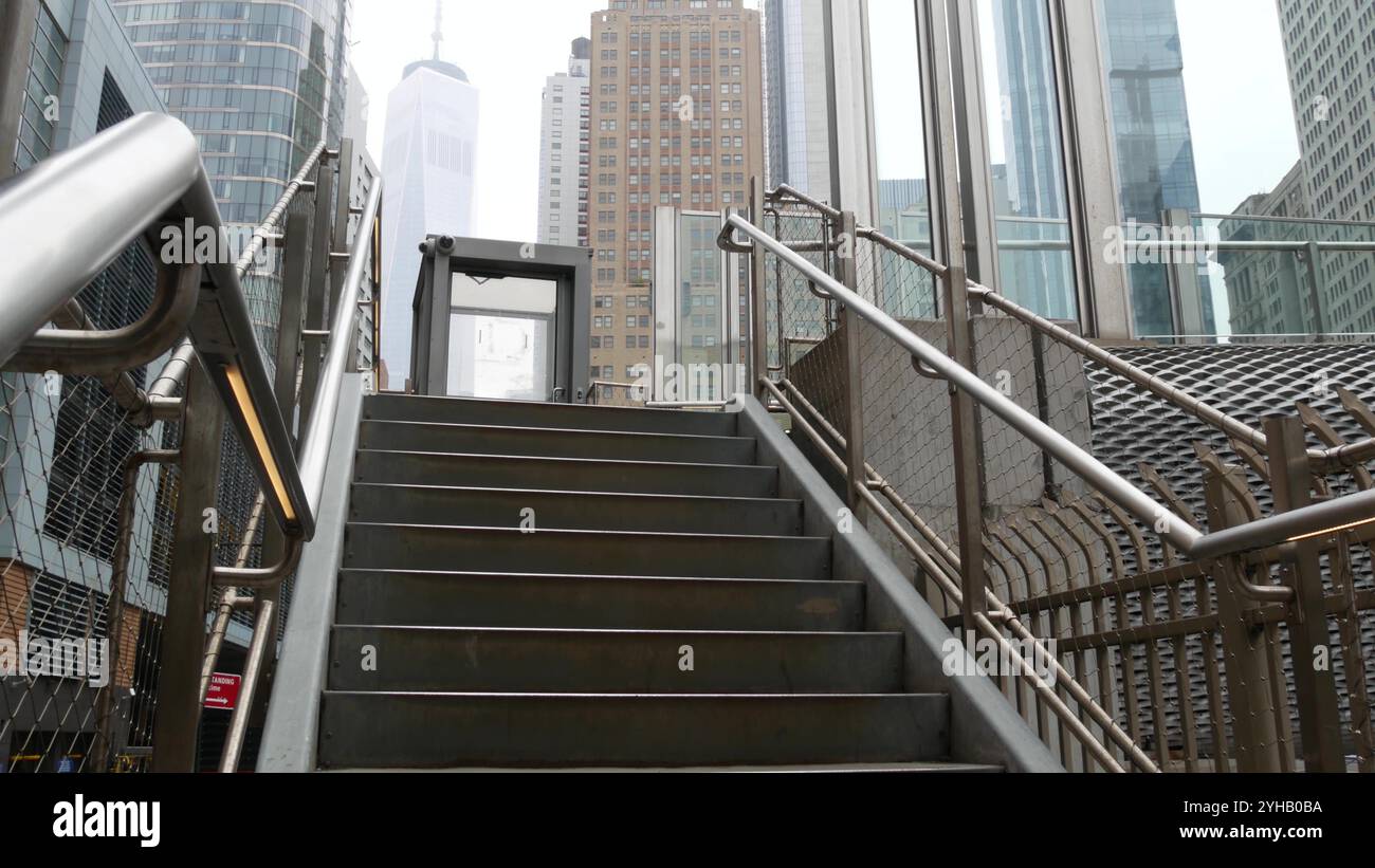New York City Lower Manhattan, Downtown Financial District architecture ...