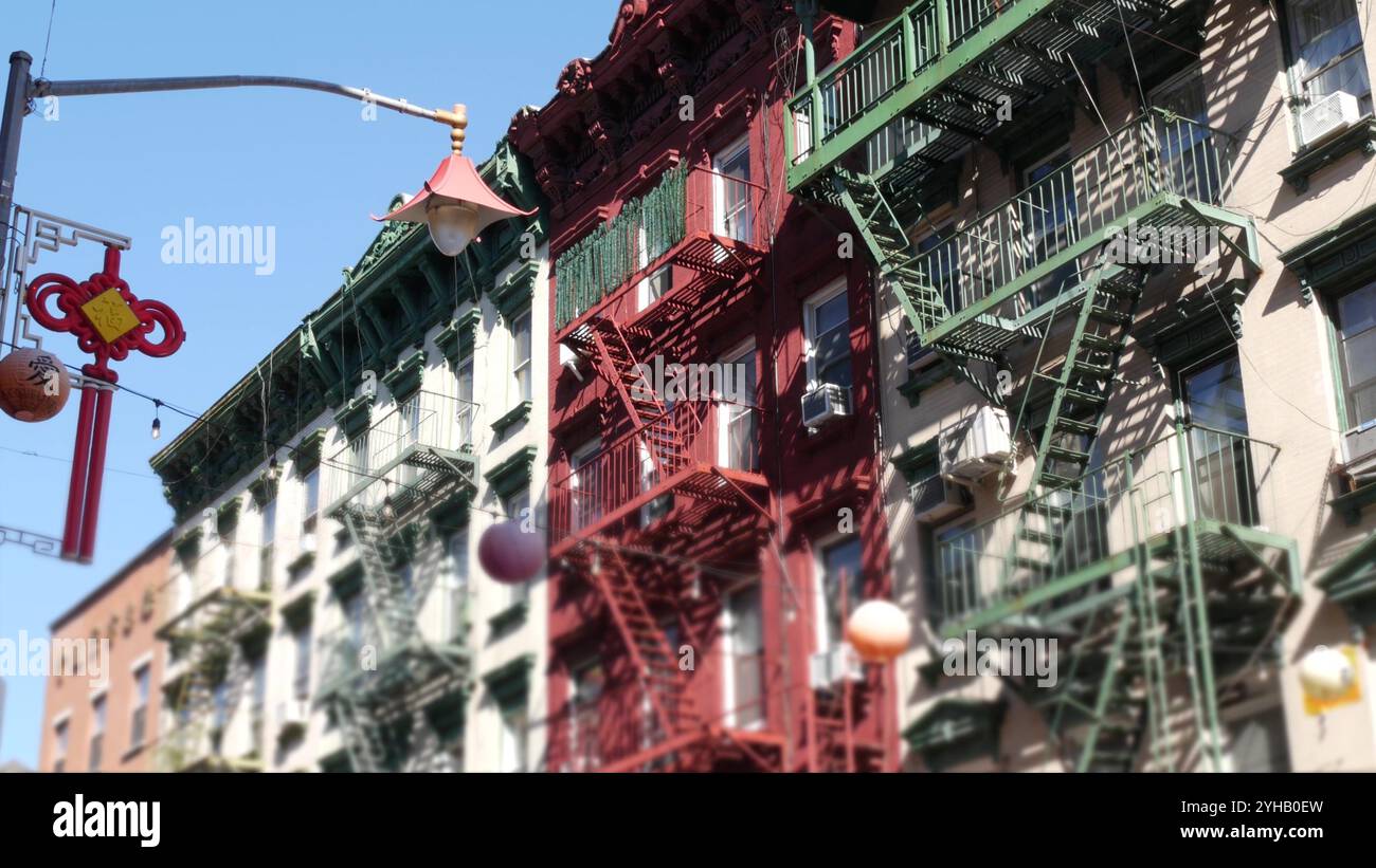 New York City, United States. Manhattan Chinatown Mott street, chinese ...