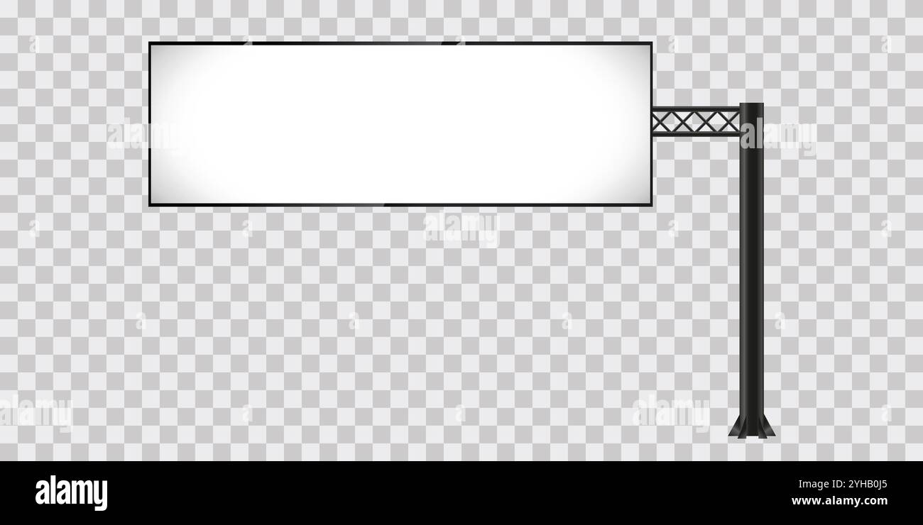 A Street signage mock-up design with one collumn, mock-up signboard on ...