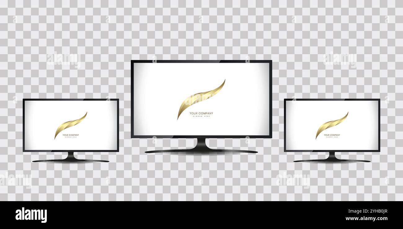 Led screen advertisement Stock Vector Images - Alamy