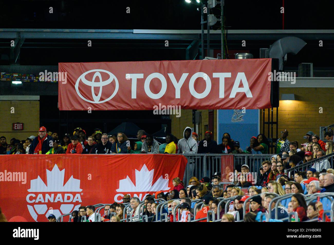 Toronto, ON, Canada – August 23, 2023: View at the Toyota car company ...