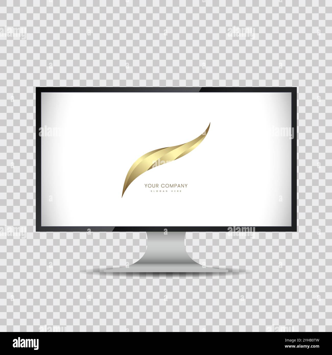 LED TV screen mock-up on isorated background, and Modern flat LED ...