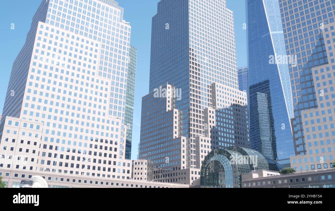 New York City Manhattan, Downtown Financial District architecture ...