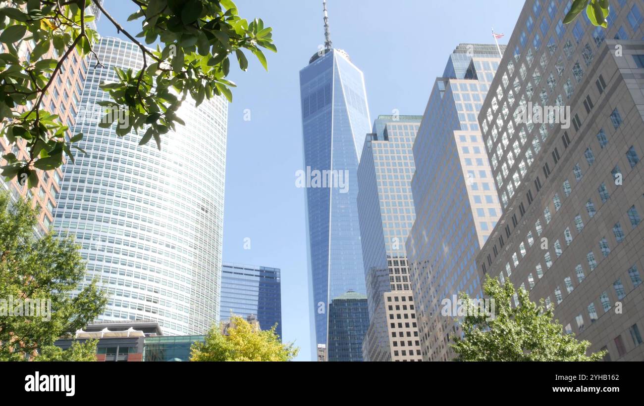 New York City Manhattan, Downtown Financial District architecture ...
