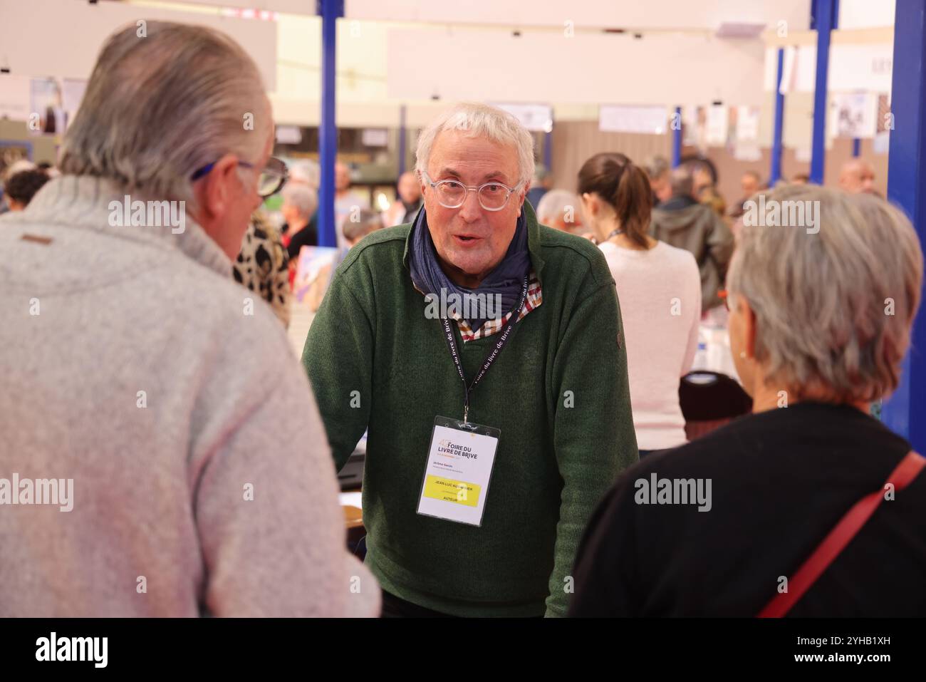 Jean-Luc Aubarbier, French writer and historian at the Brive Book Fair ...