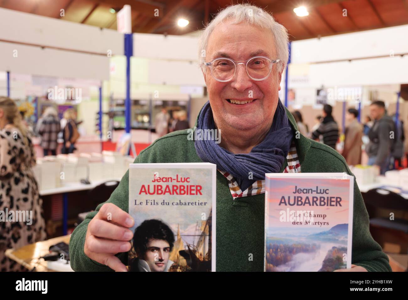 Jean-Luc Aubarbier, French writer and historian at the Brive Book Fair ...