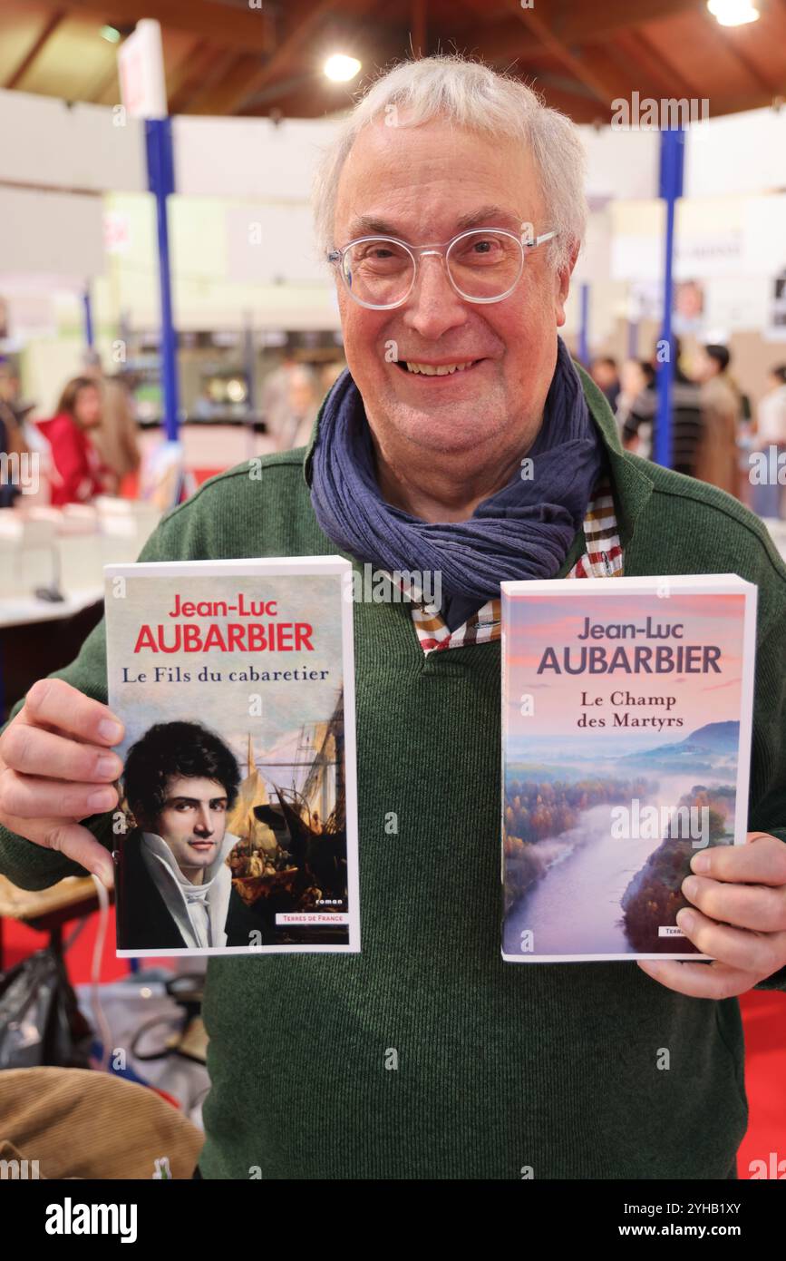 Jean-Luc Aubarbier, French writer and historian at the Brive Book Fair ...