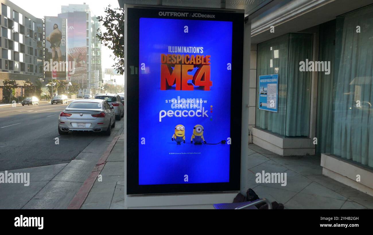 Los Angeles, California, USA 10th November 2024 Despicable Me 4 Bus ...