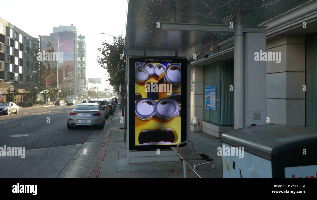 Los Angeles, California, USA 10th November 2024 Despicable Me 4 Bus ...