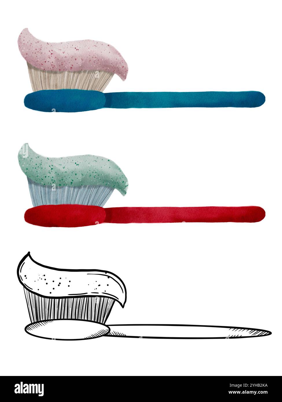 Explore unique toothbrush illustrations that showcase delightful and ...