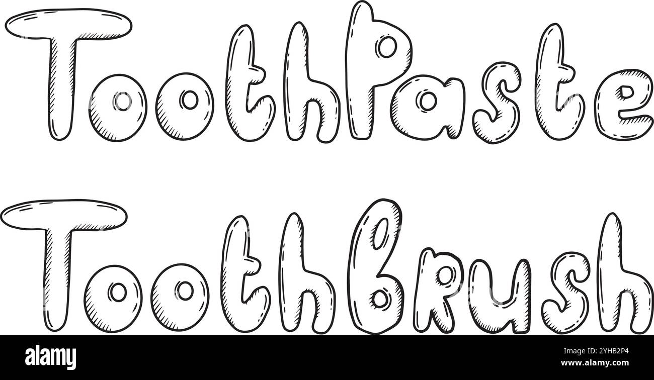 A whimsical design that features both toothpaste and a toothbrush ...