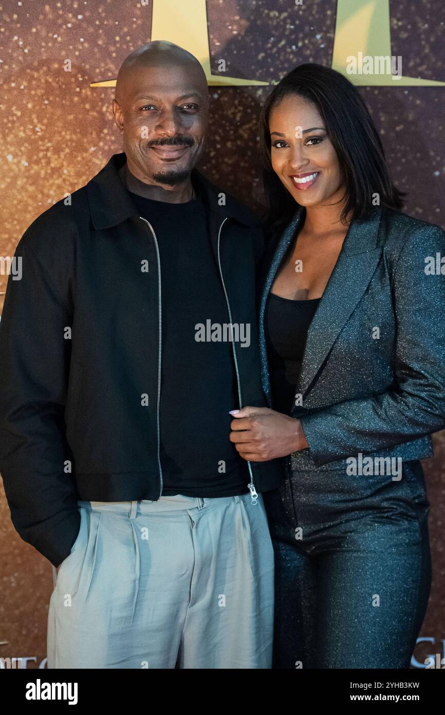 Paris, France. 10th Nov, 2024. Harry Roselmack and Jennifer Galap ...